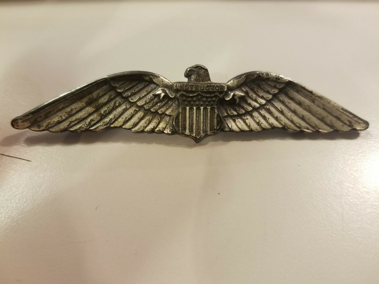 WW2 US Army Air FORCE USAAF Flight Instructor Wing Vintage Militaria ...