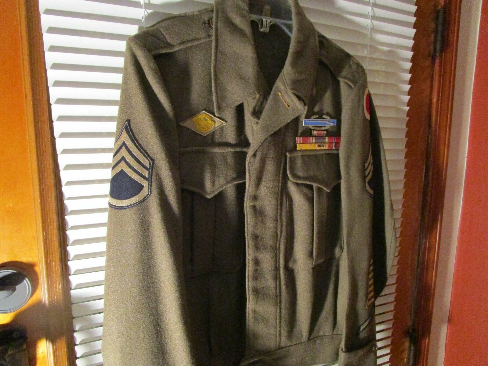 WW2 US Army 37th Infantry Division Ike Staff Sergeant Jacket With ...