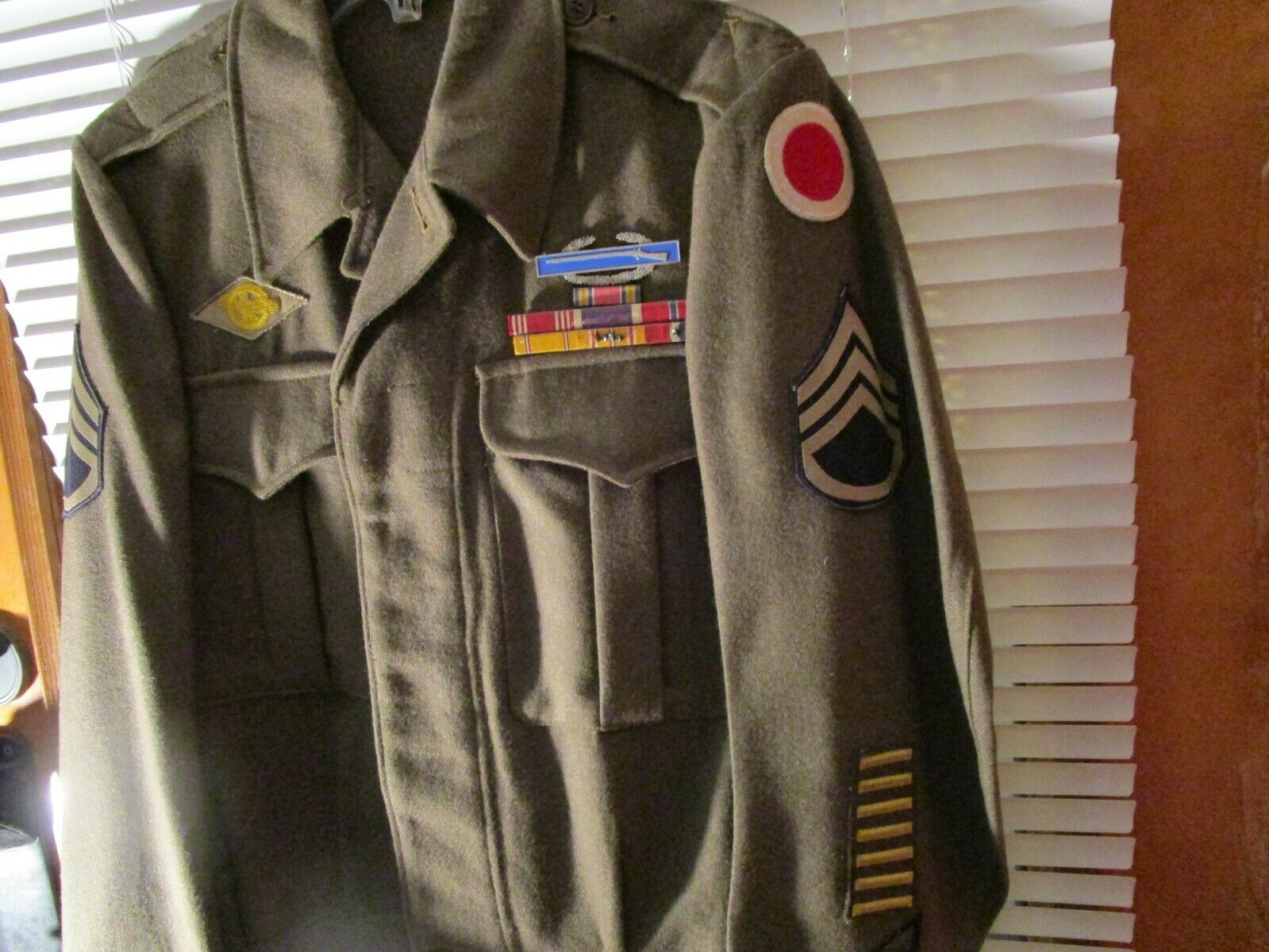 WW2 US Army 37th Infantry Division Ike Staff Sergeant Jacket With ...
