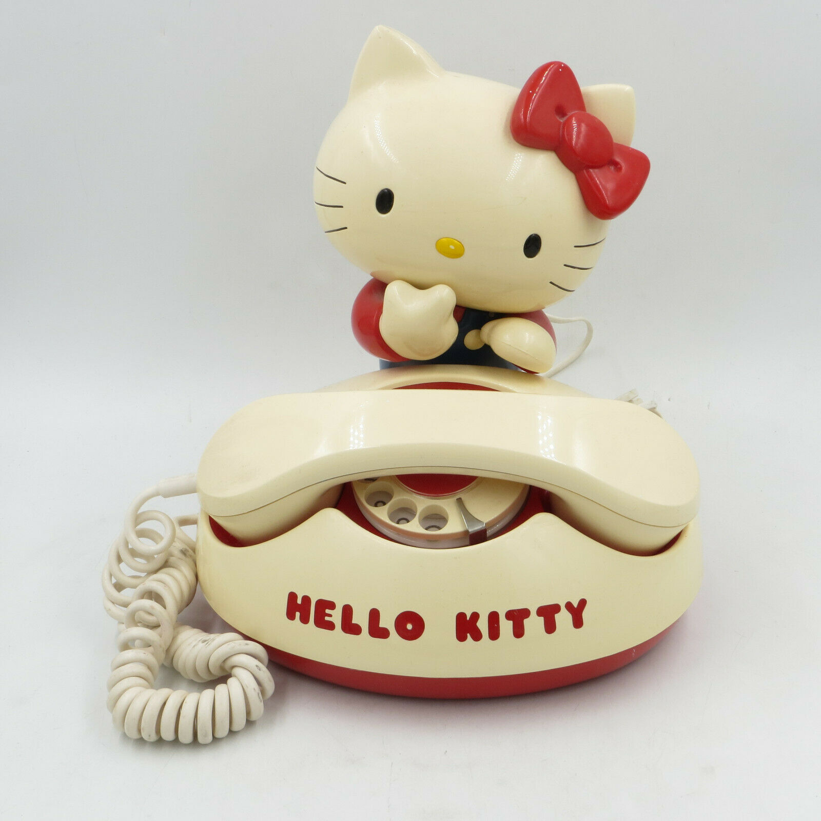 Hello Kitty Sanrio 1976 Red Text Rotary Telephone 11x11x9 " | #15774264