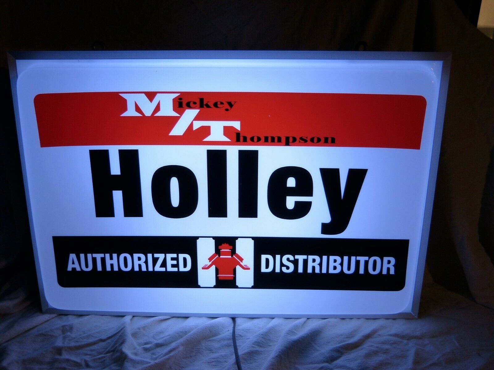 Large Holley Performance Mickey Thompson Lighted Advertising Speed Shop ...