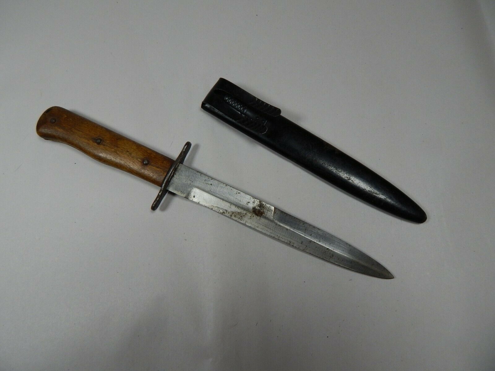 WW2 German NAHKAMPFMESSER Trench FIGHTING KNIFE Dagger W/scabbard ...