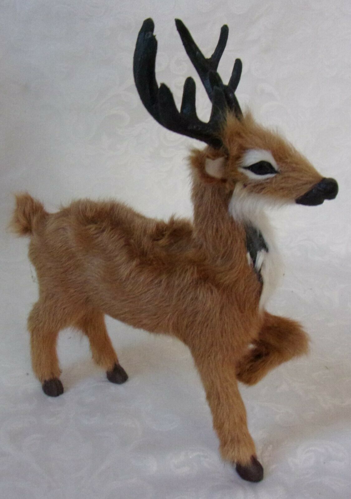 Vintage Byers Choice Real Fur Like Christmas Reindeer Rudolph Reindeer ...