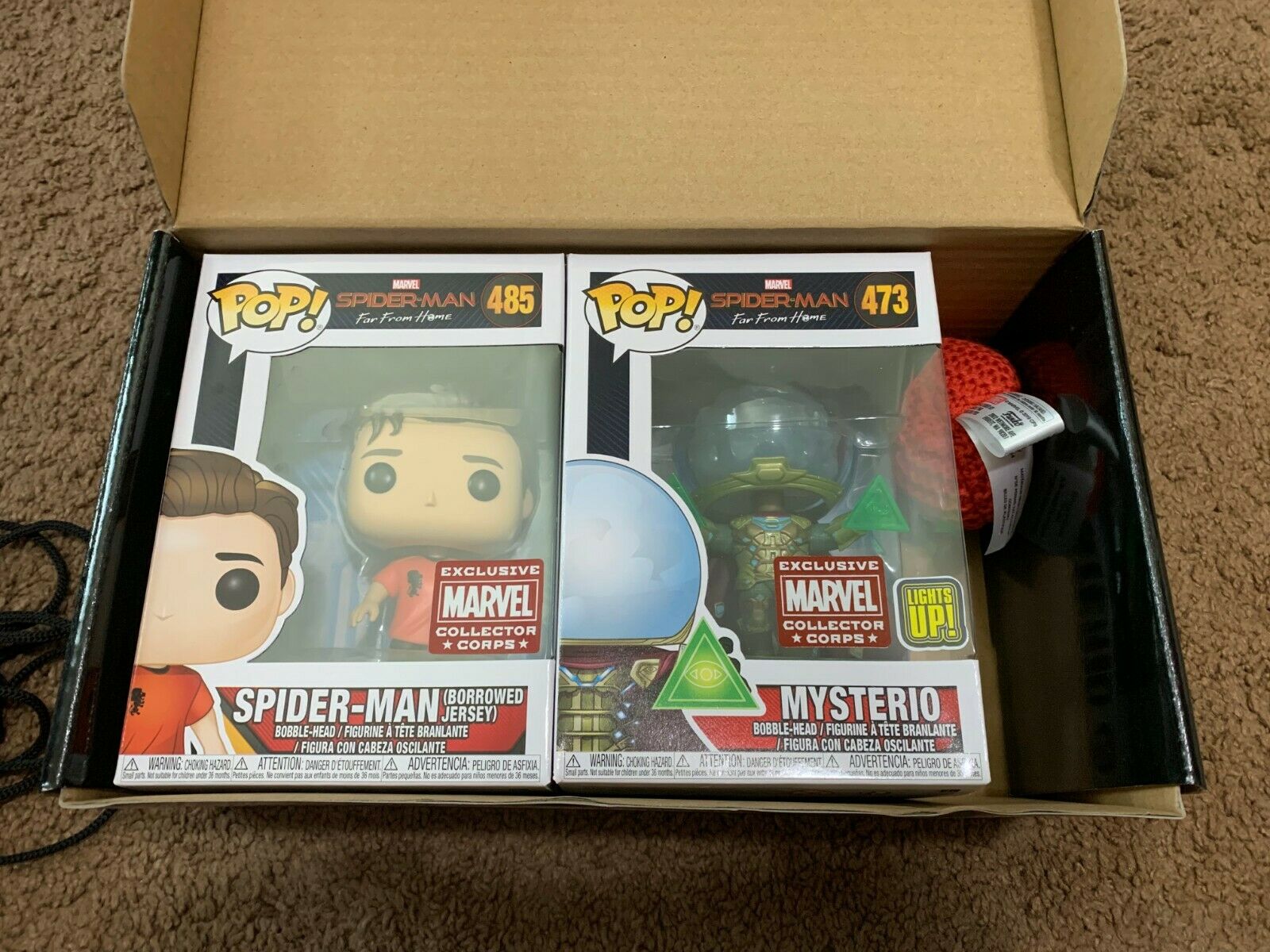 SPIDER - MAN Far From Home Marvel Collector Corps Funko Pop BOX ...