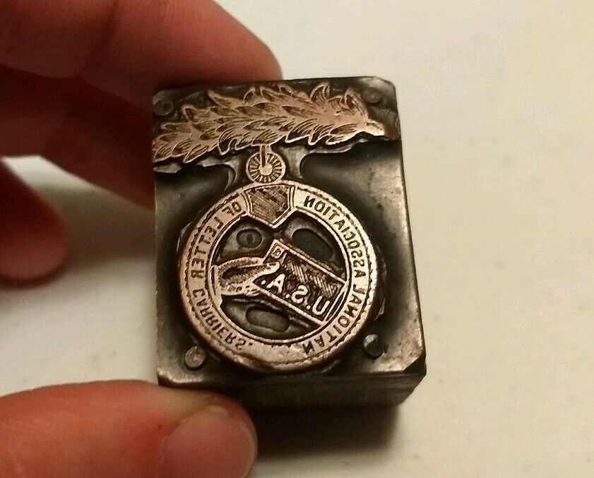 Vintage Letterpress Printing Block National Association Of Letter ...