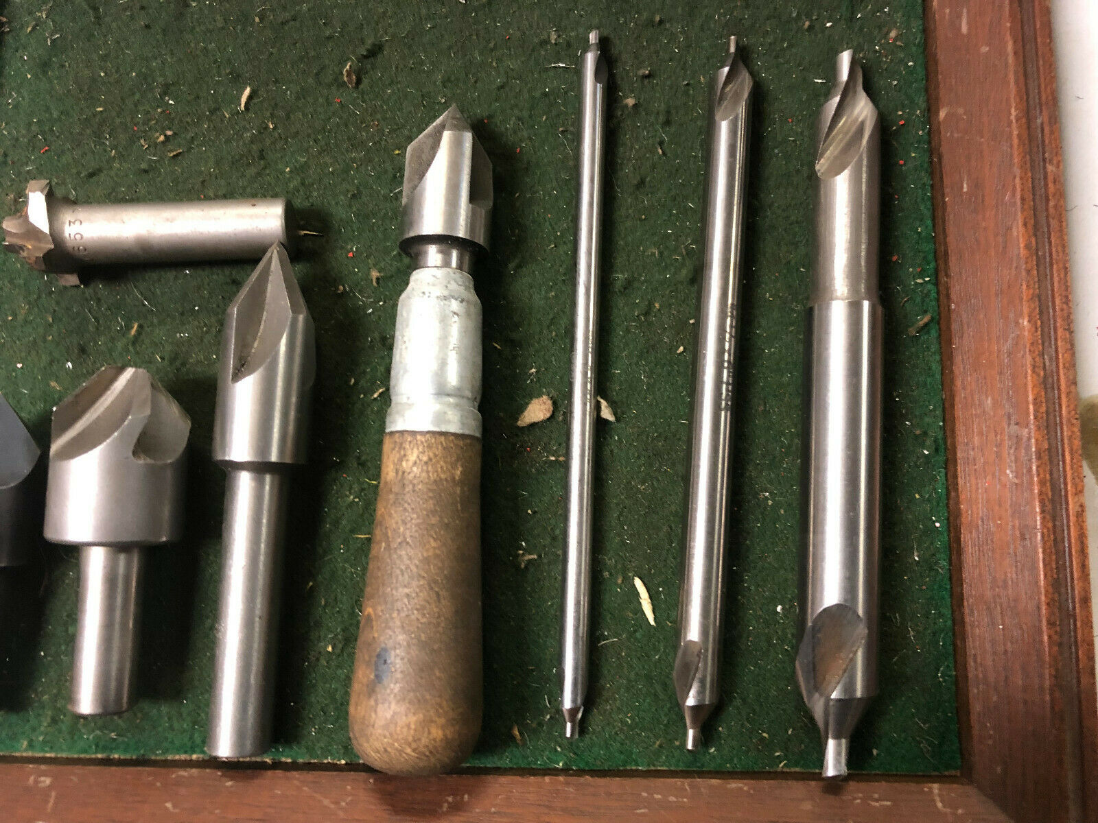 MACHINIST TOOL LATHE MILL Large Counter Sinks & Center Drill Cutters ...