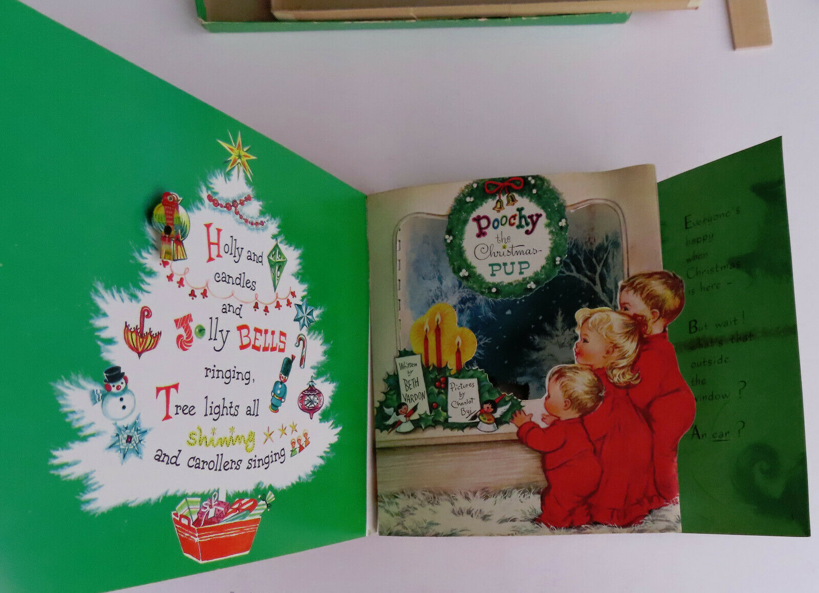 Vintage 1950s Poochy The Christmas Pup Pop Up Book With Box Complete ...