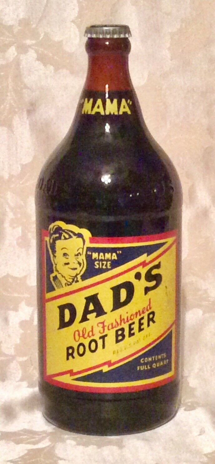 VINTAGE 32oz DAD’S OLD FASHIONED ROOT BEER COLLECTORS BOTTLE | #15636552