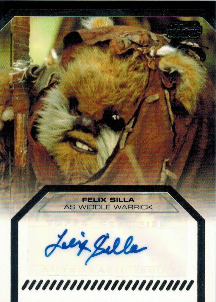 STAR WARS Galactic Files: Autograph Card Of Felix Silla As Widdle ...