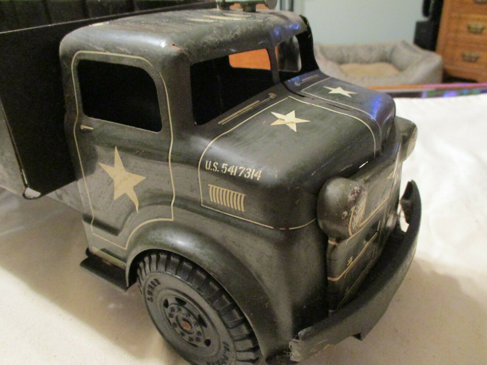 Vintage Marx Lumar US Army Military Troop Transport Pressed Steel ...
