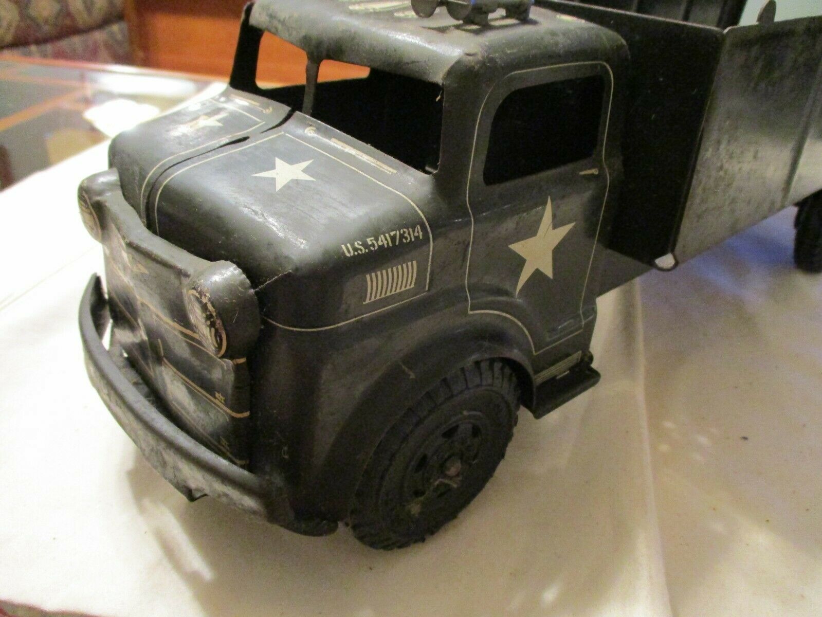 Vintage Marx Lumar US Army Military Troop Transport Pressed Steel ...