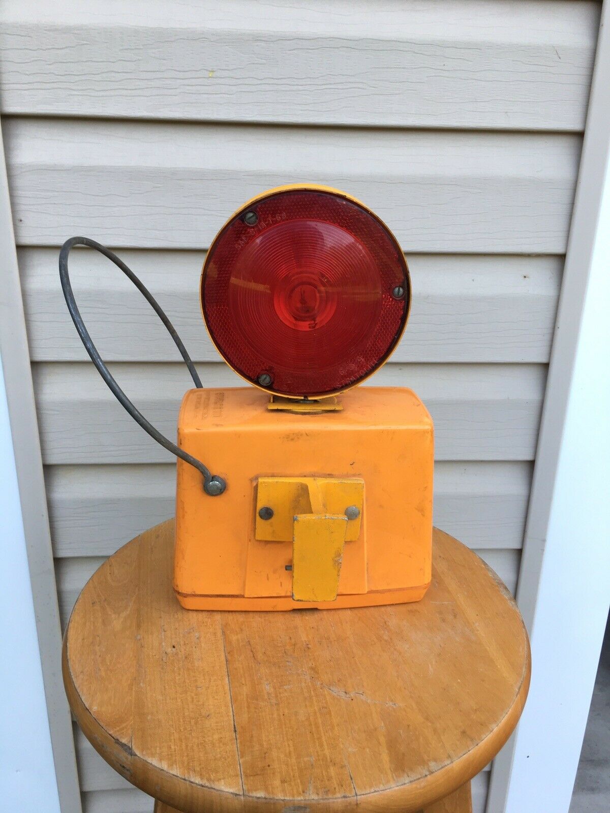 Vintage Safety Lantern Blinking Hazard Light — Under Construction ...