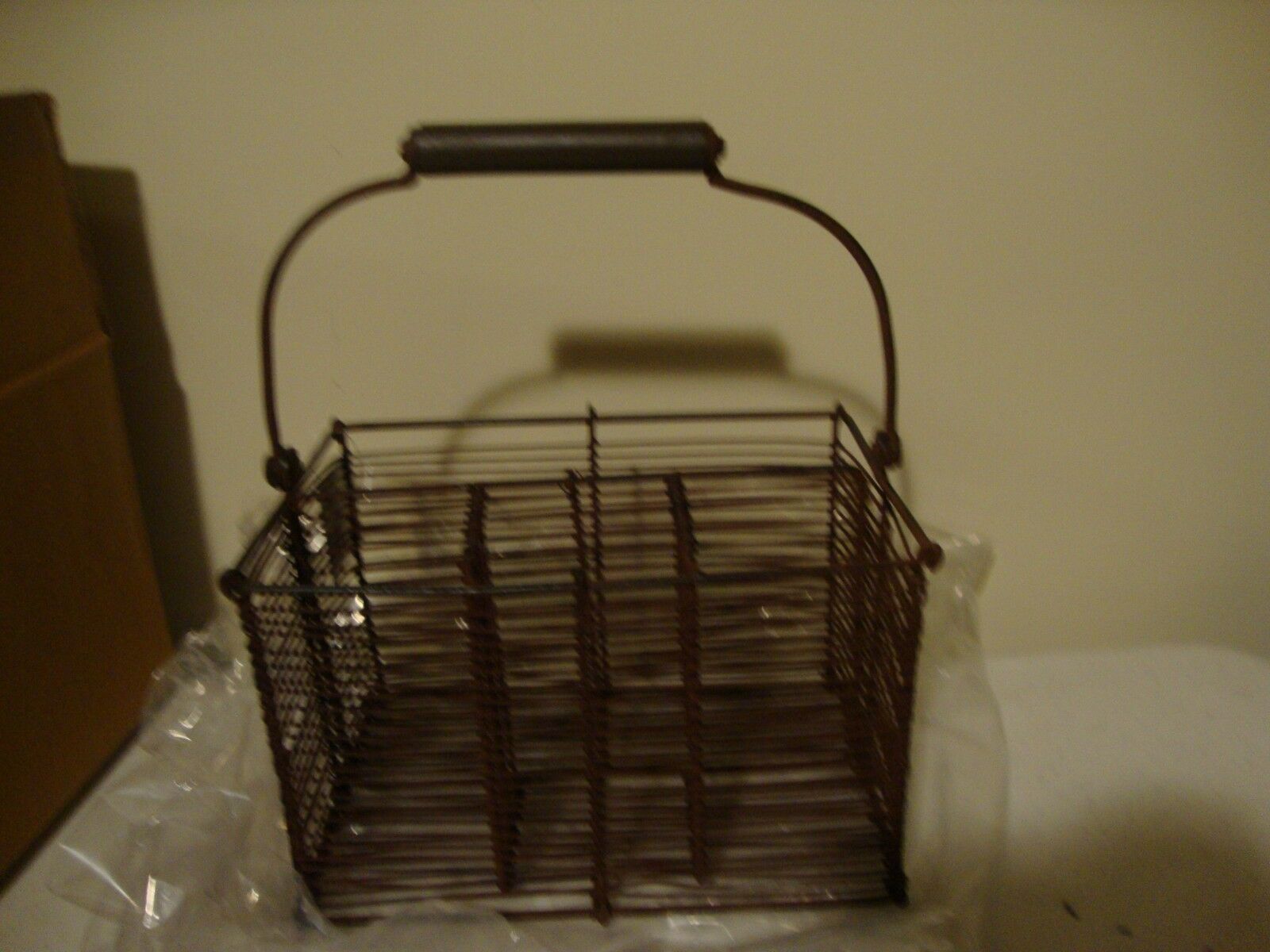Napkin And Silverware Caddy W/Handle In Rustic Tin | #15541712