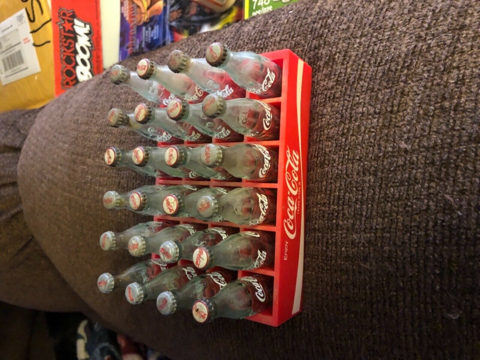 Rare Case 24 Coca Cola MINIATURE 3 1/8 " Bottles (glass) | #15536645