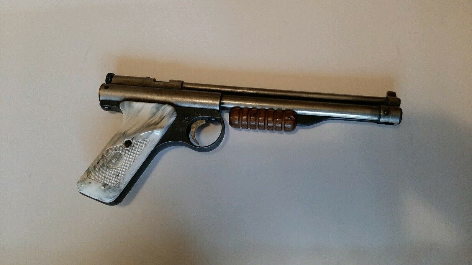 Vintage Benjamin Franklin Air Pistol Great Good Seals Rear Site Missing ...
