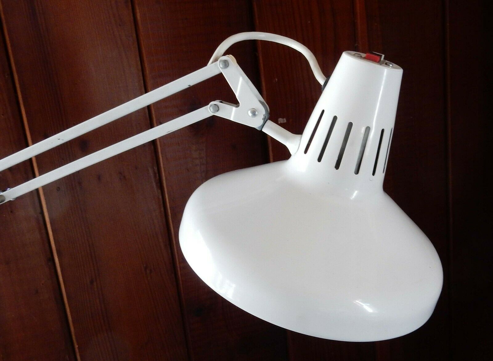 Vintage LUXO Color Correct Articulating Drafting Dual Lamp 2 Bulb With ...