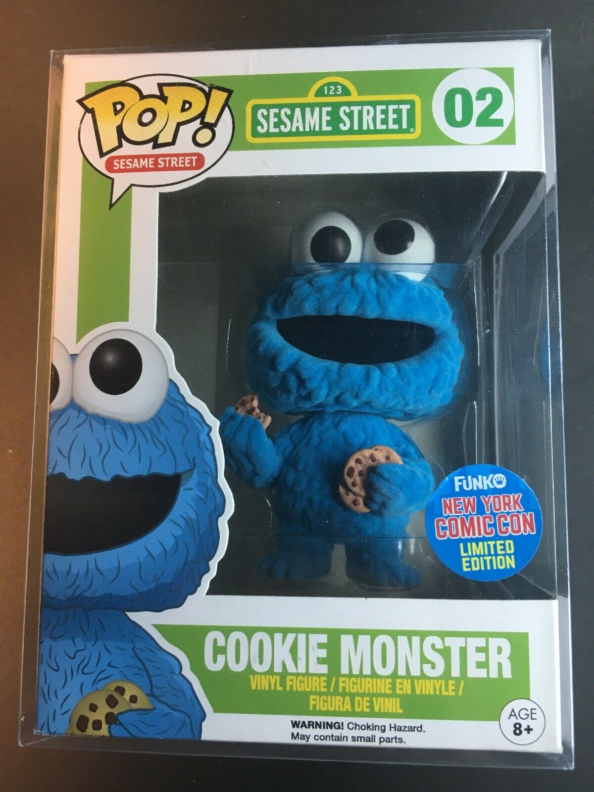 Funko Pop NYCC Cookie Monster Flocked Sesame Street 02 Vaulted With ...
