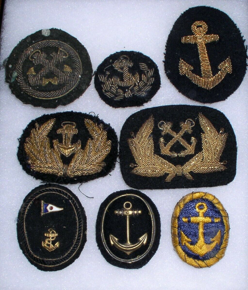 WWII Japanese Navy/Merchant Marine Cap Insignia | #15556780