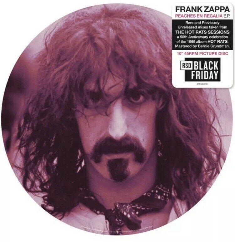 FRANK ZAPPA “Peaches En Regalia” 10 " Picture Disc RSD BLACK FRIDAY ...