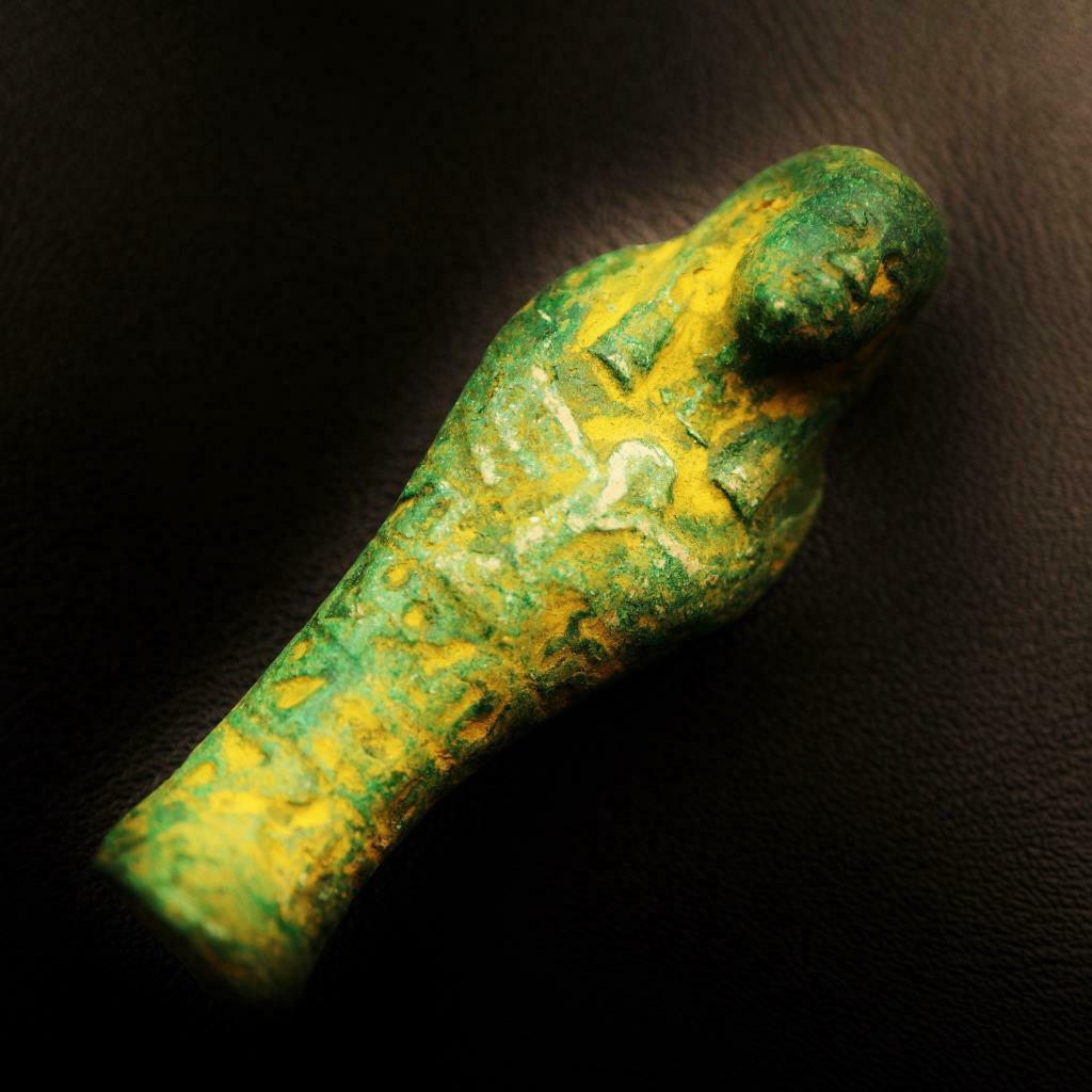 Funerary Ancient Egyptian Faience Ushabti (Shabti) Statuette Figurine ...