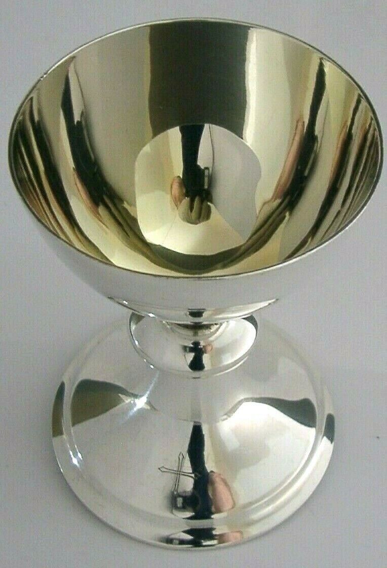 RARE ENGLISH SOLID SILVER HOLY COMMUNION CHALICE 1940 AIR MINISTRY WWII ...