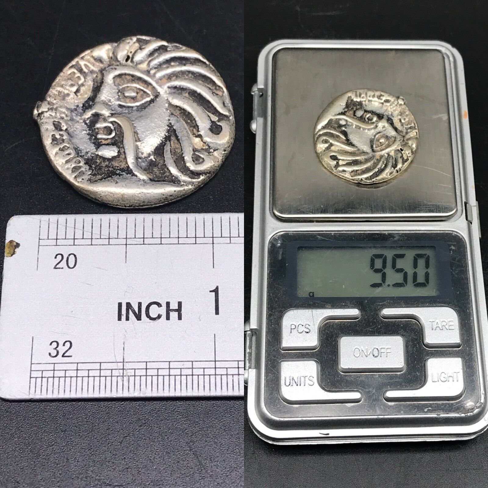 Old Solid Silver Wonderful Old Greek King Unique Coin | #15340492