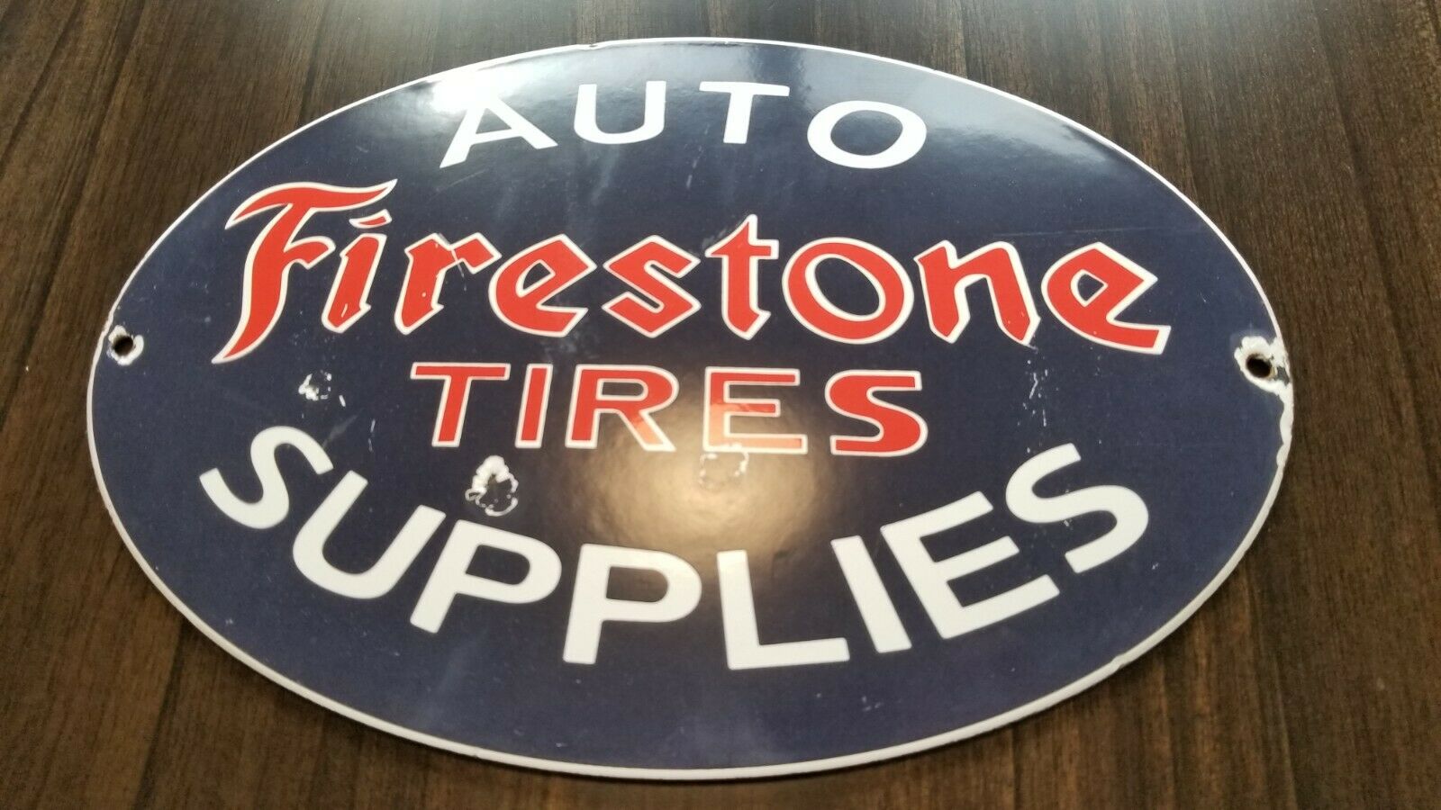 VINTAGE FIRESTONE TIRES PORCELAIN GAS AUTO SUPPLIES SALES SERVICE ...