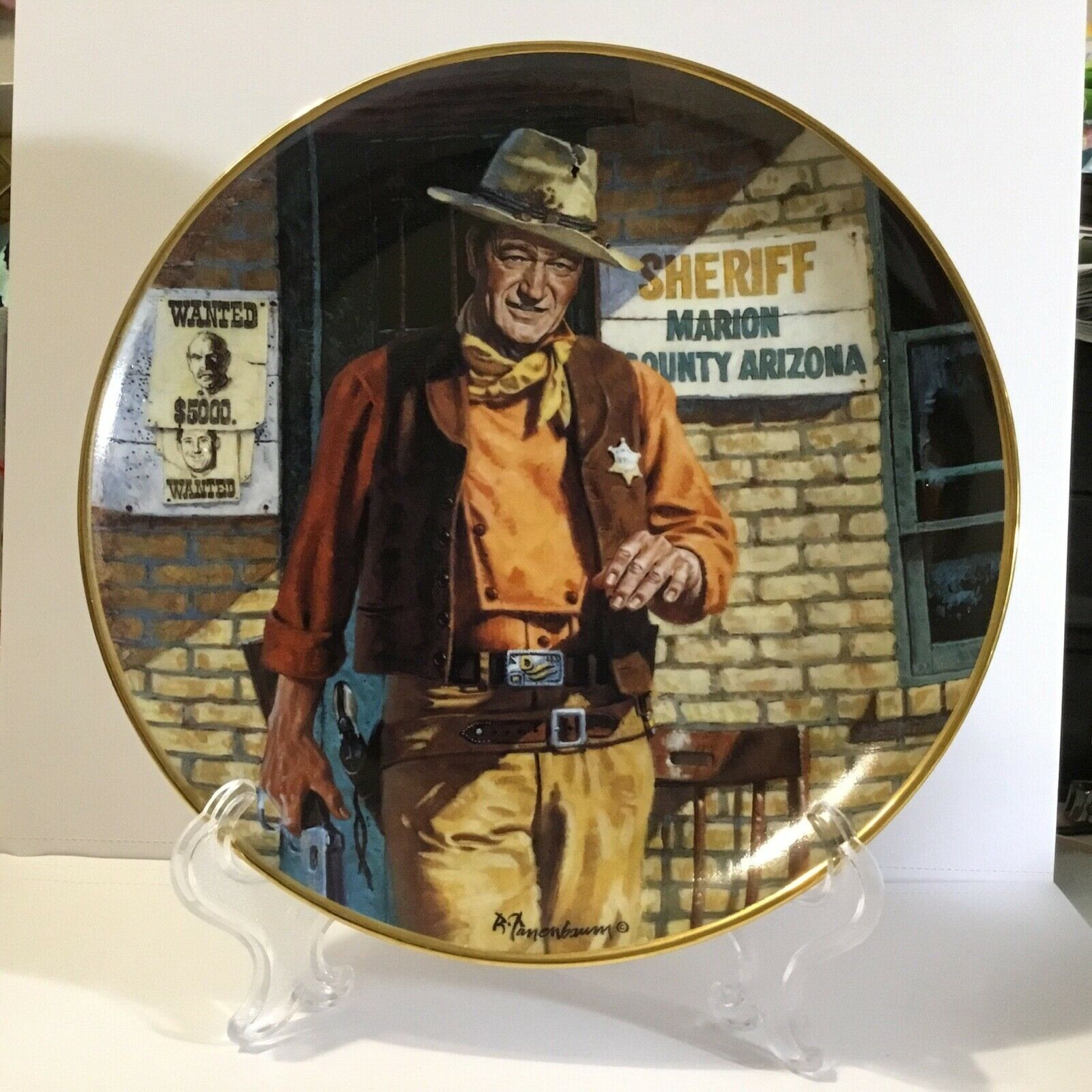 JOHN WAYNE AMERICAN LEGEND FRANKLIN LE COLLECTOR PLATE RIO BRAVO ...