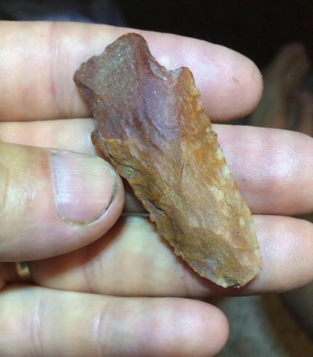 Arrowheads - Colorful 2 1/4” Bear Creek Blunt Point Alabama Find ...