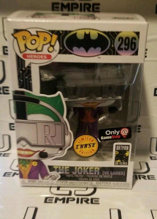 The Joker VR Gamer Chase - GameStop Exclusive Funko Pop 296 DC Mystery ...