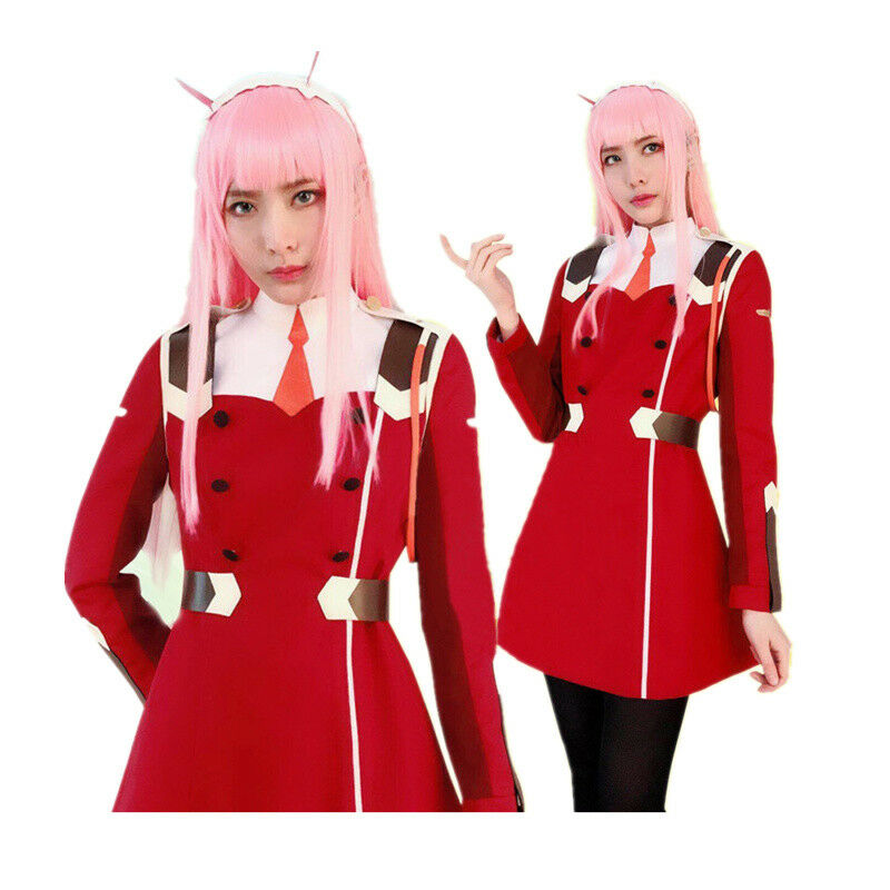Anime DARLING In The FRANXX ZERO TWO 002 Outfit Dress Cosplay Costume ...