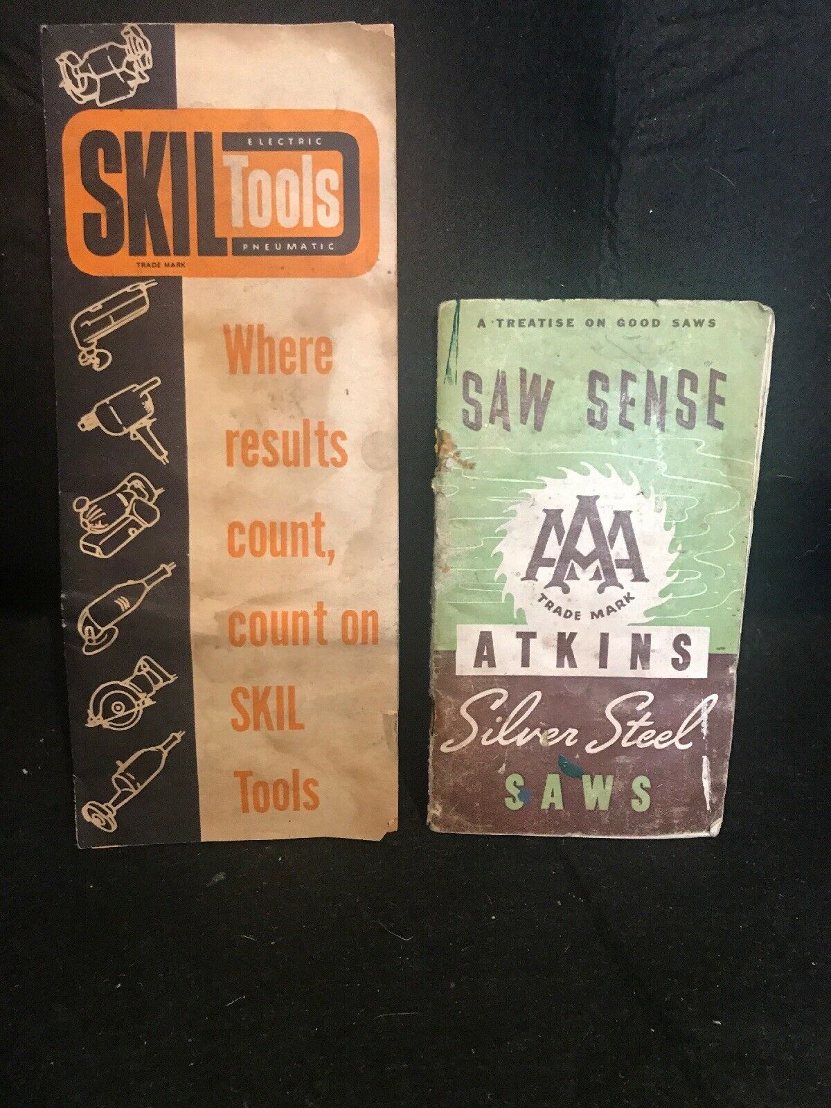 Vintage Advertising Pamphlets For Silver Steel Saws And Skil Tools ...