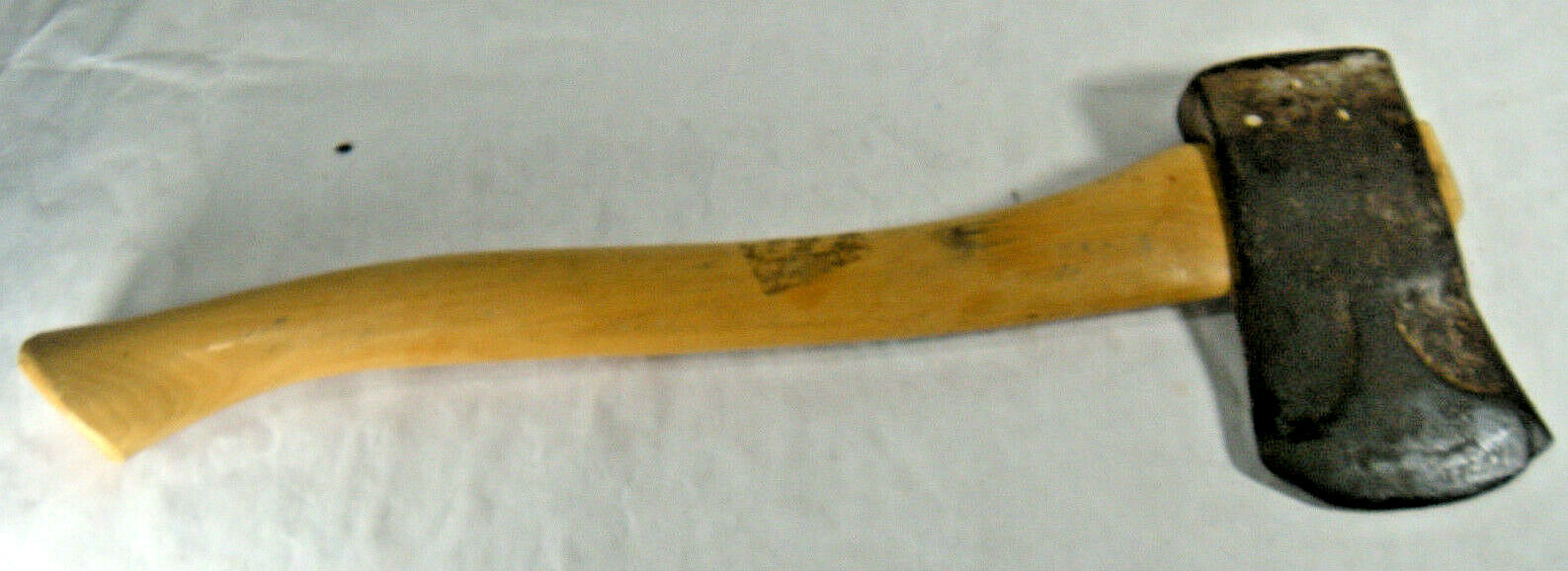 Vintage Hatchet Wood Cutting Camping Hickory Handle Unique Head | #15175637