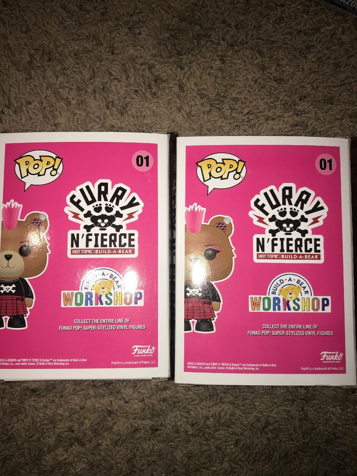 Furry N’ Fierce Funko Pop Set Chase Flocked Hot Topic Exclusive Rare ...