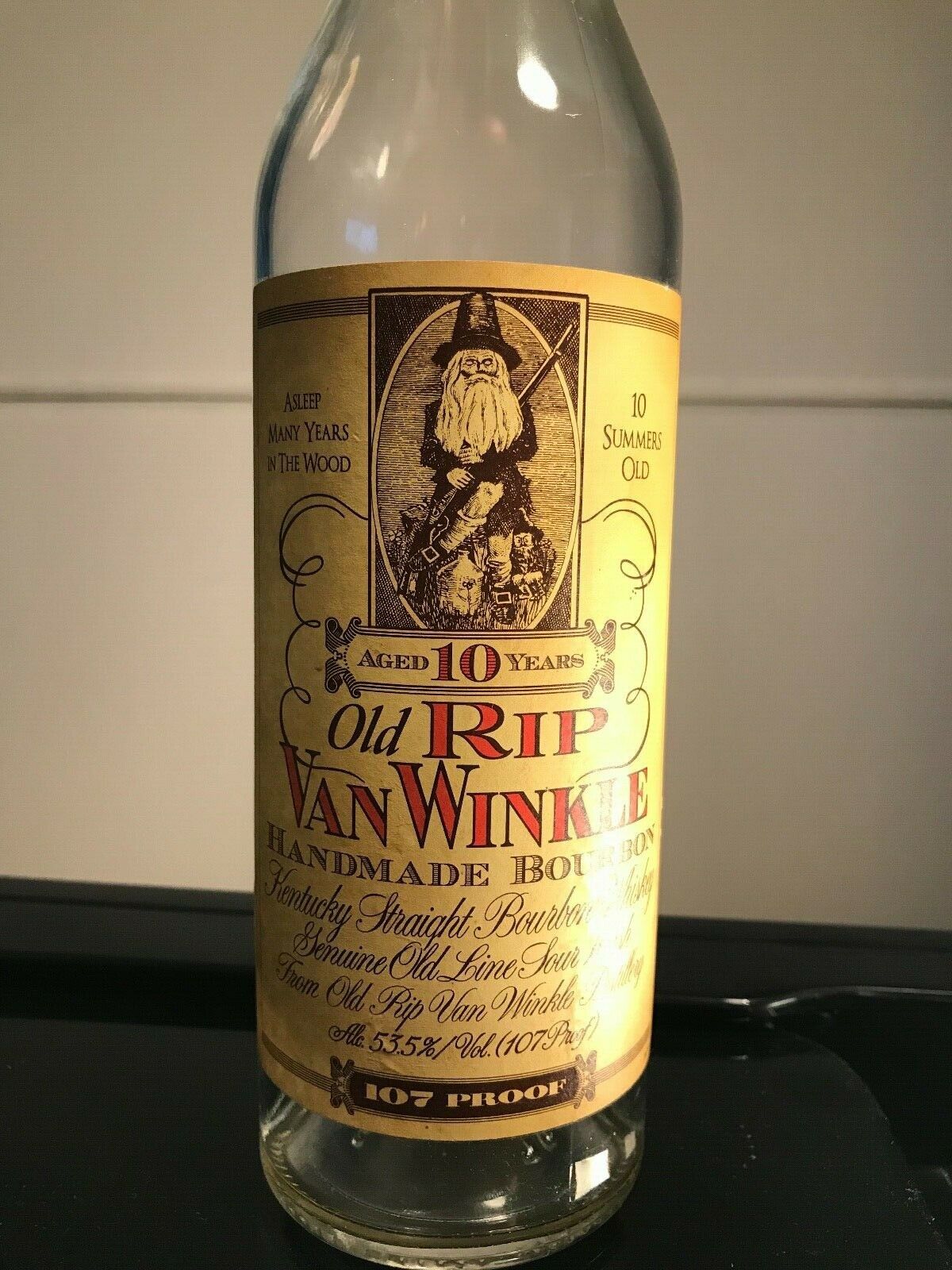Pappy Van Winkle 10 Years Old Kentucky Straight Bourbon - Empty Bottle ...