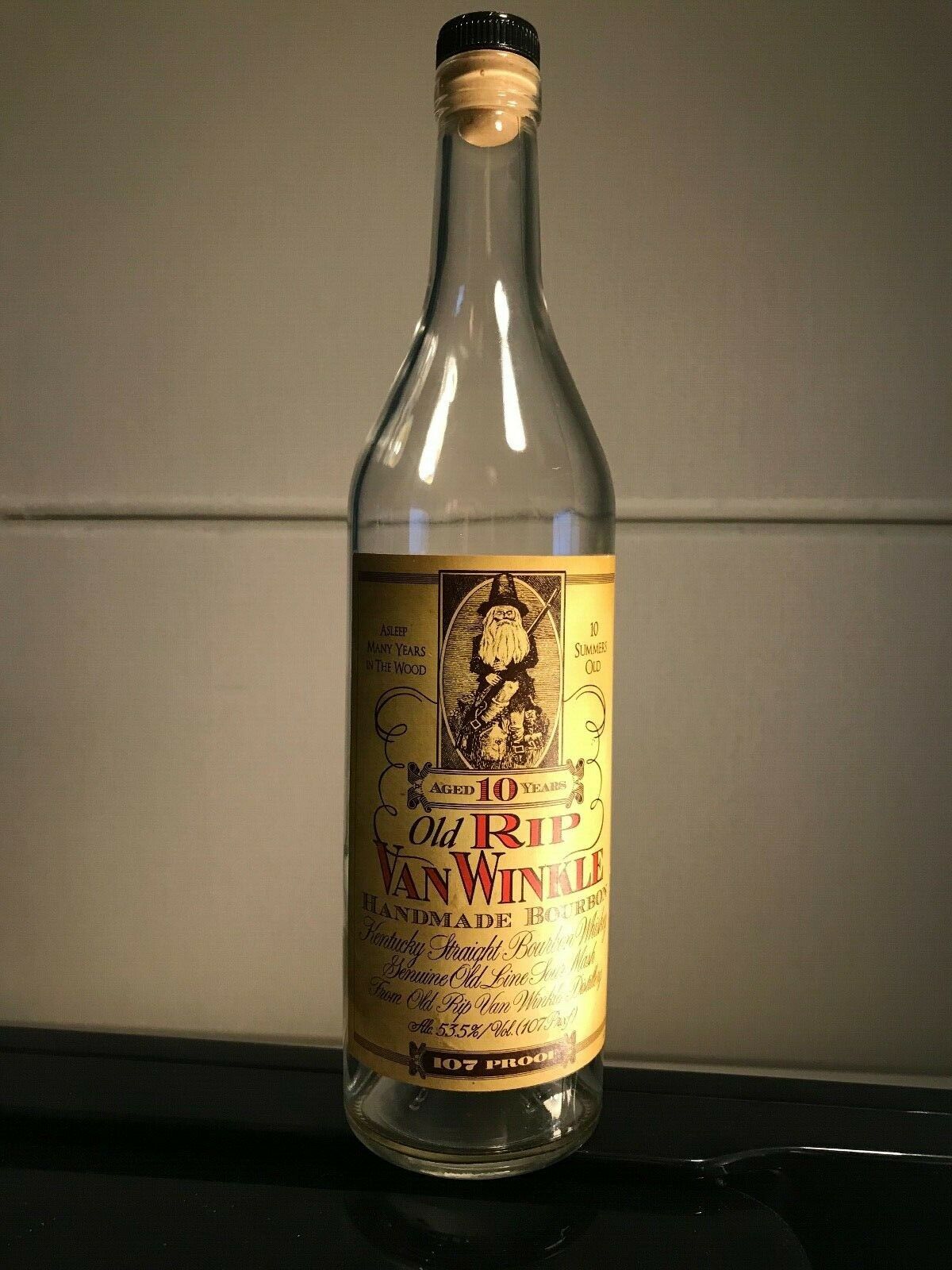 Pappy Van Winkle 10 Years Old Kentucky Straight Bourbon - Empty Bottle ...
