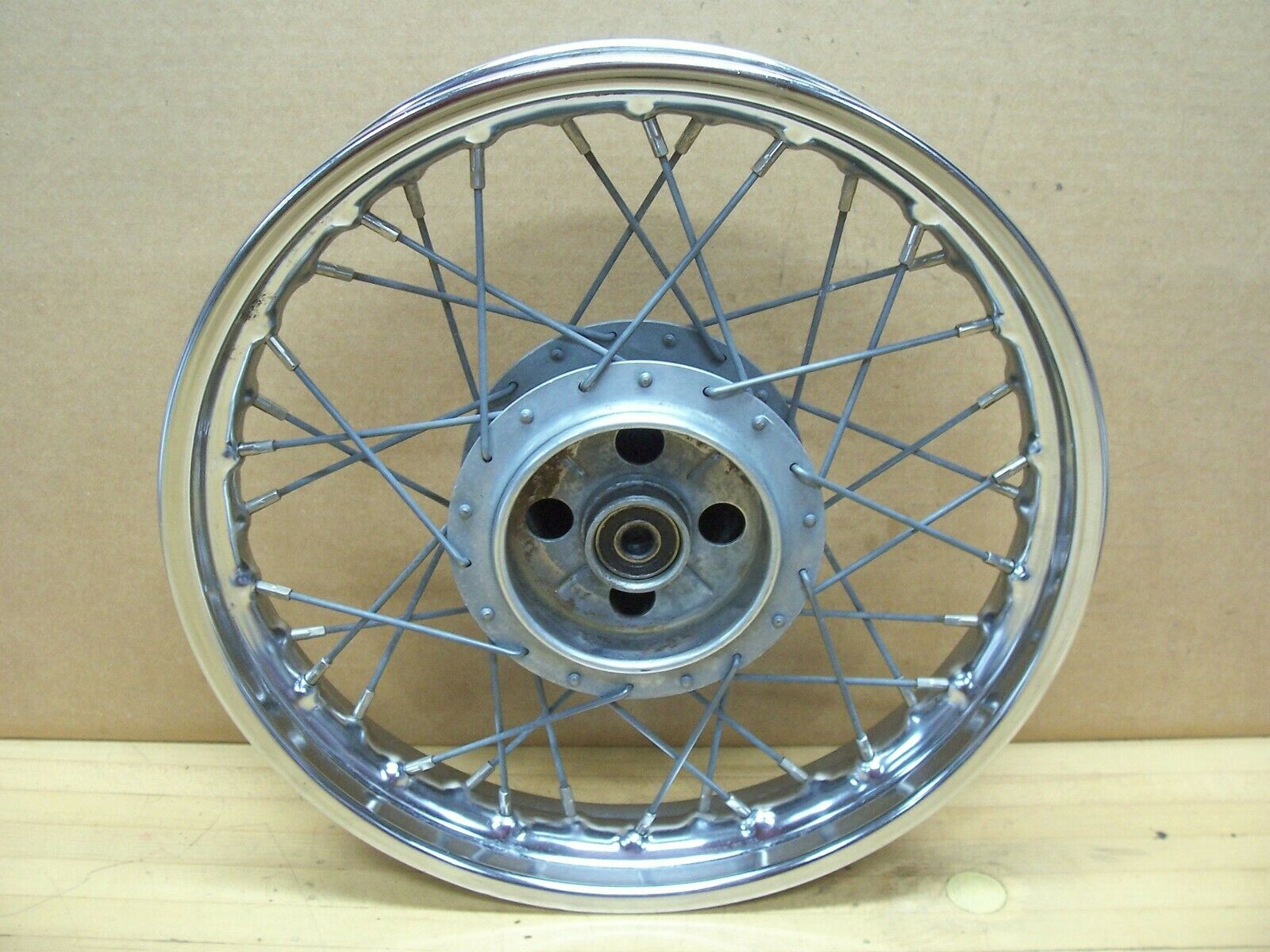 Vintage Speedway Minibike 14 " Rear Wheel Red Baron Green Horn Widow ...