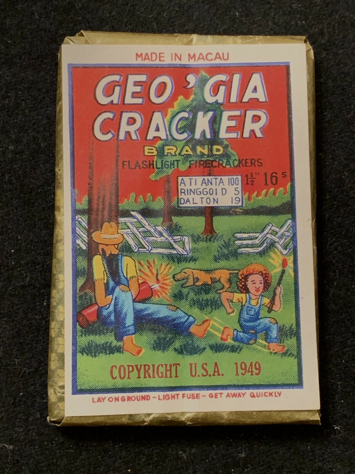 Firecracker Label Georgia Cracker 16’s Macau Complete | #15175378