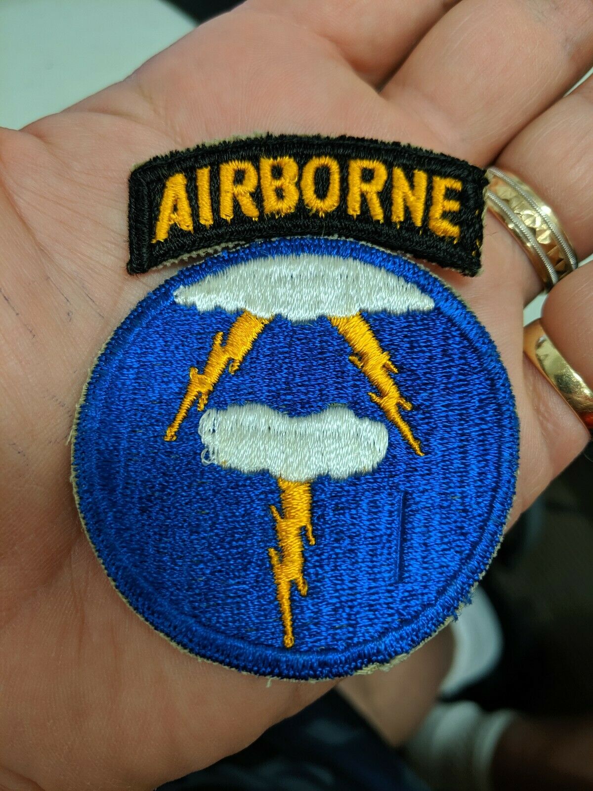 WWII US Army 21st Airborne Phantom Division Patch And Tab Set LOOK ...