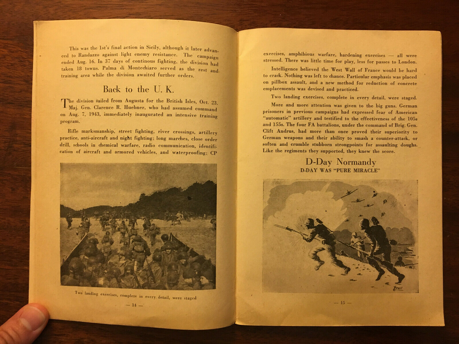 1st Infantry Division Unit History WWII Booklet The First | #15227472