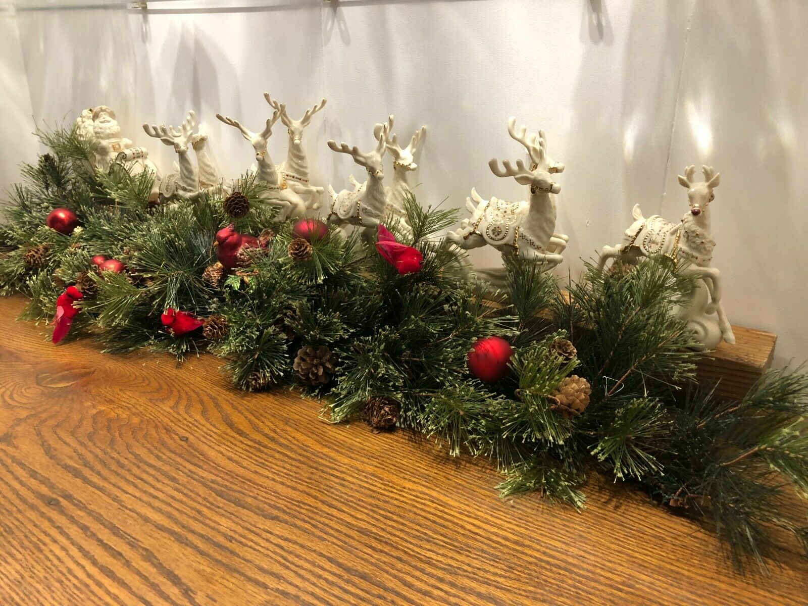Lenox For The Holidays Dash Away All Santa And His Reindeer; 6 Pc Boxes ...