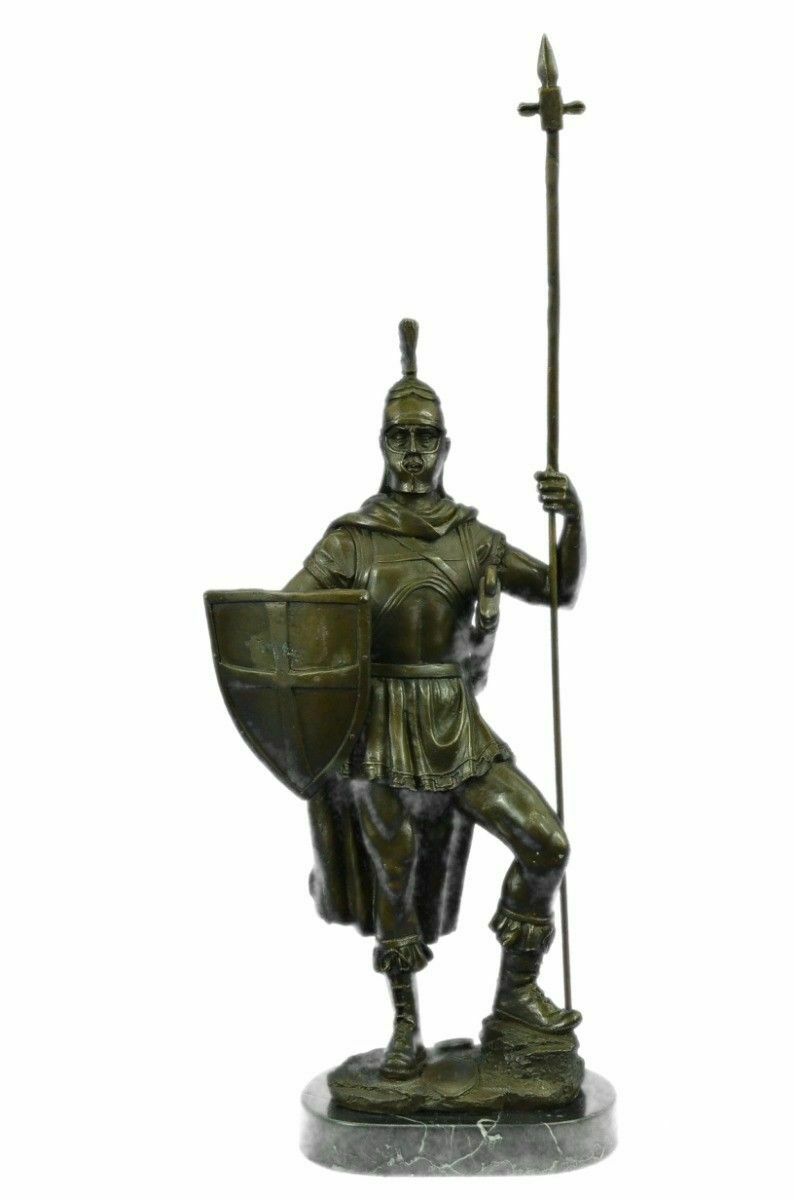 Signed Kamiko Roman Legion Soldier Warrior Bronze Marble Sculpture ...
