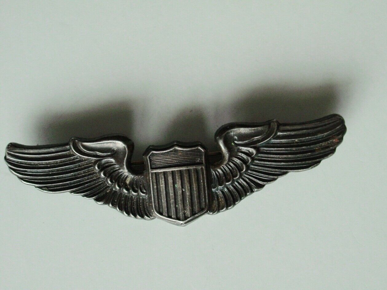 Vintage 3 " - WWII Military Sterling Silver Army Air Corps Pilot Wings ...