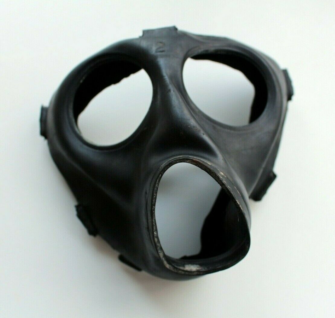 WW2 WWII Ww2 German Relic Gas Mask RUBBER FACE (from Kurland) | #15204544