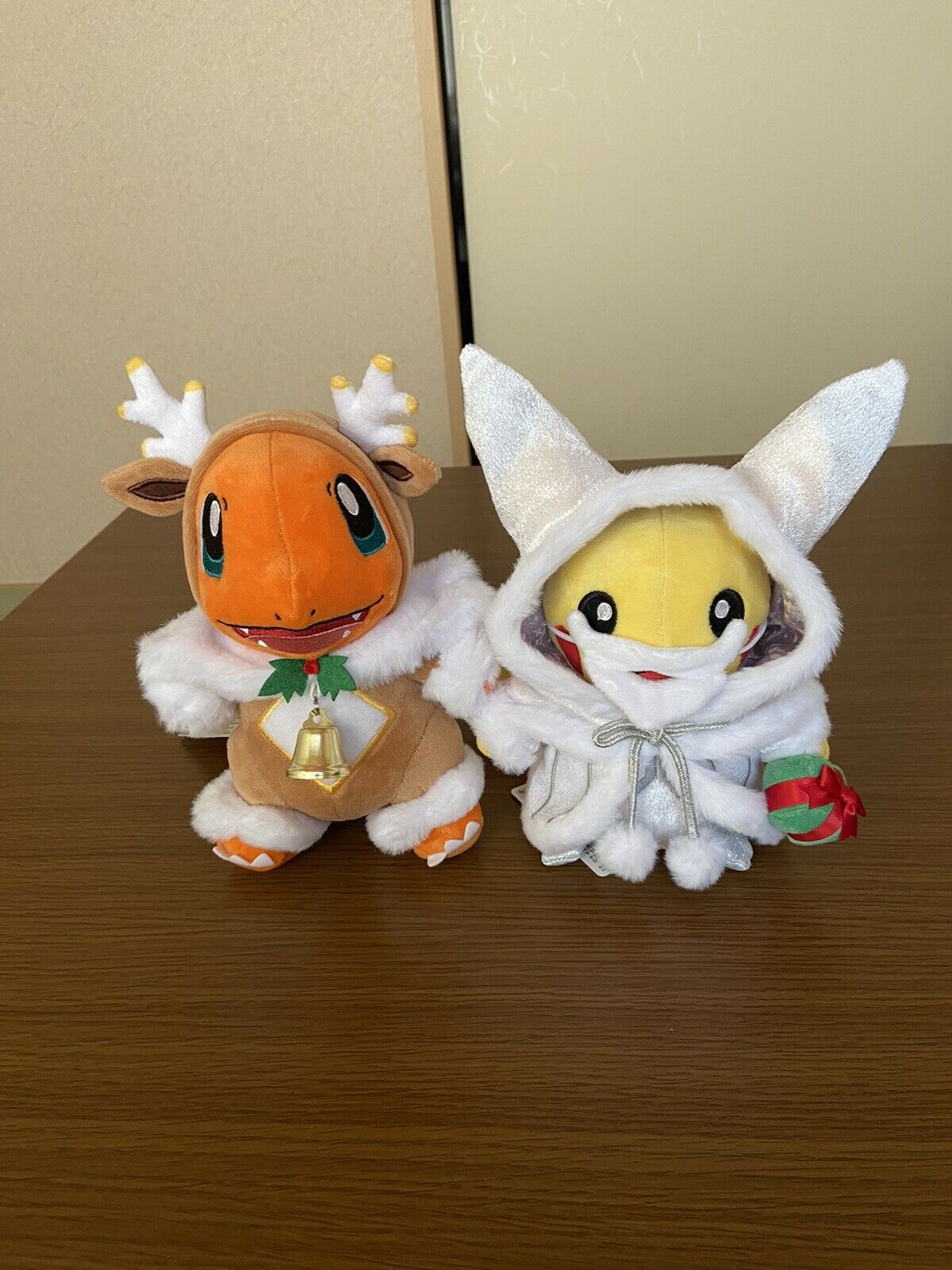 Pokemon Center Plush Doll Santa Pikachu & Charmander Frosty Christmas ...