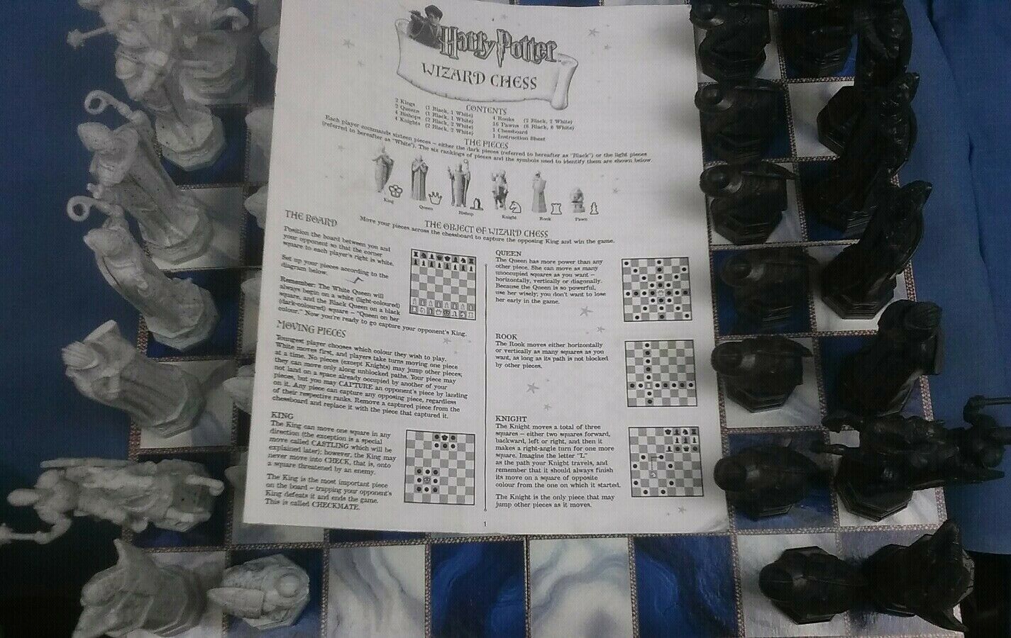Harry Potter Wizards Chess Set Mattel 2002 Complete With Instructions ...