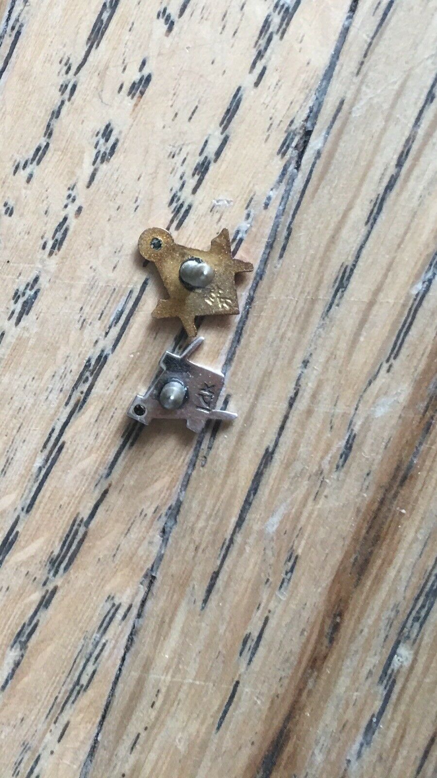 Mason Masonic Lapel Pins 14k Gold With Diamonds Screw Backs Vintage ...