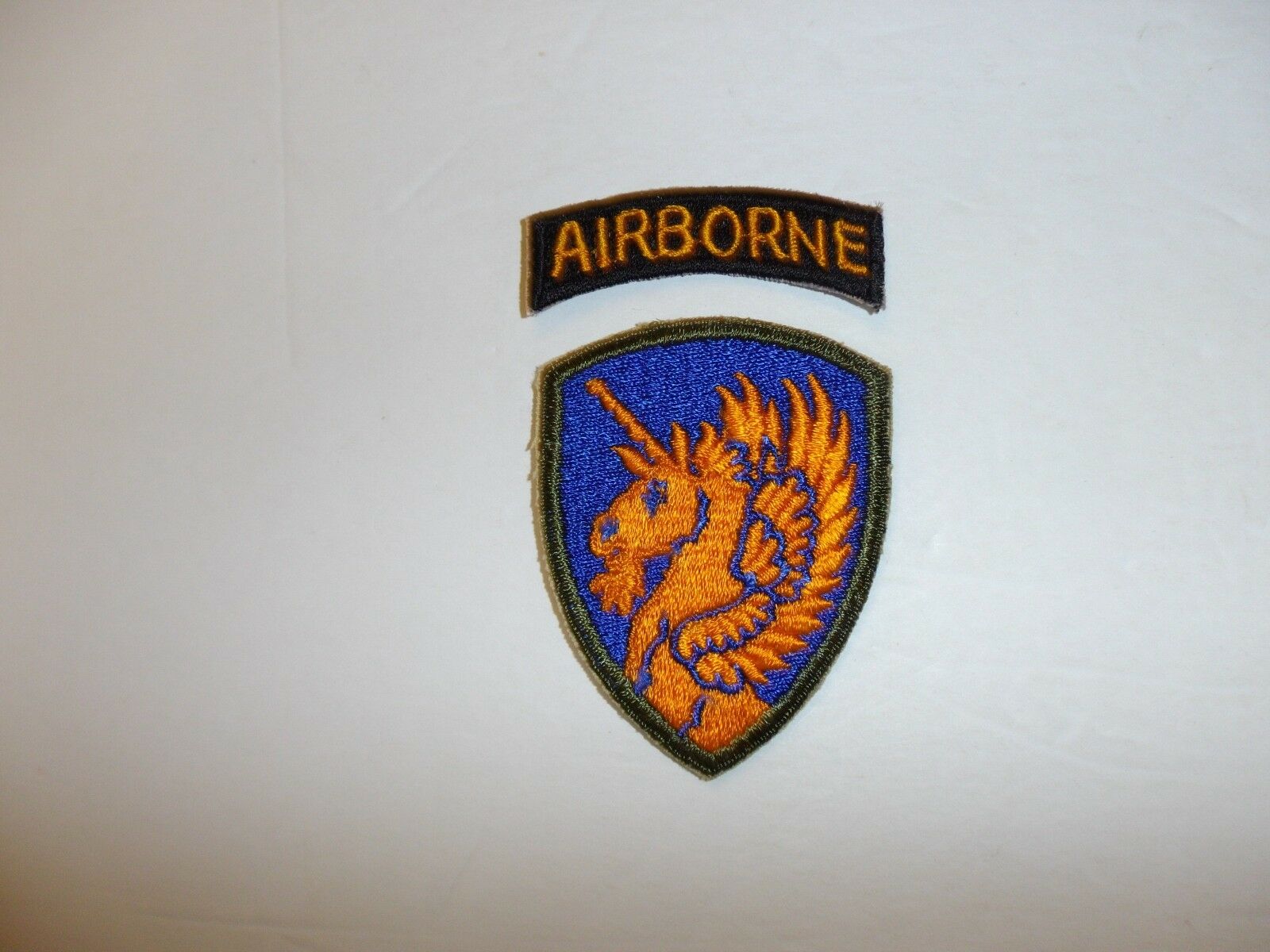E0624 WW 2 US Army 13th Airborne Infantry Division OD Border Tab ...