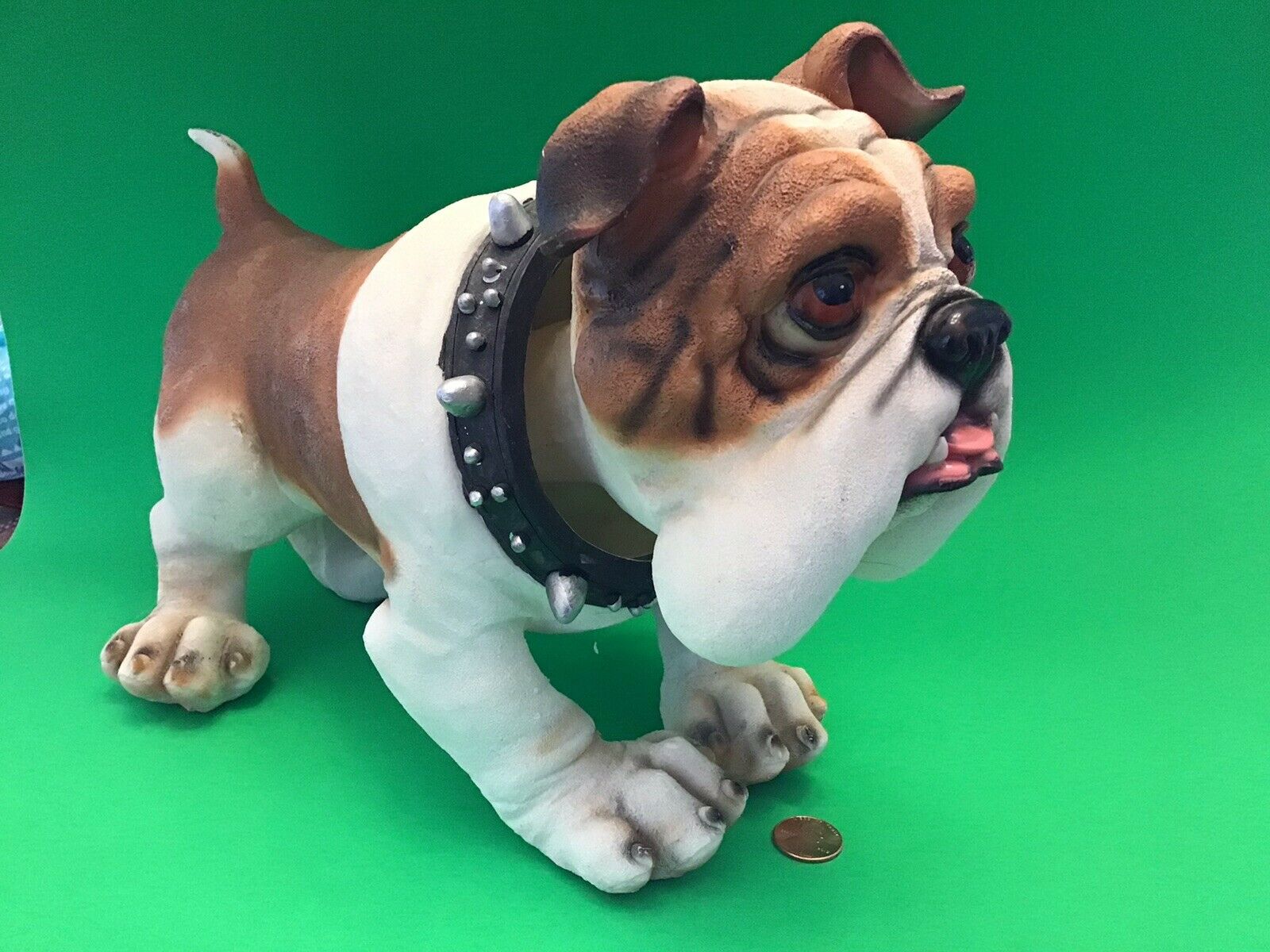 English Bulldog Bobble Head Nodding Wobbler Dog Large Figurine Statue ...