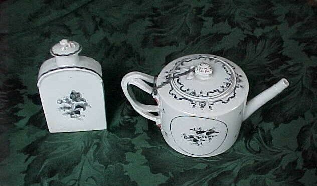 Antique Chinese Export Lowestoft 18th Century Porcelain Teapot And Tea ...